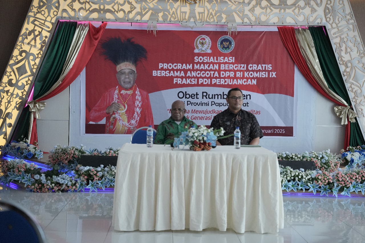 Kartinimedia.id - Sosialisasi MBG di Manokwarti, Obet: Orang Papua ...